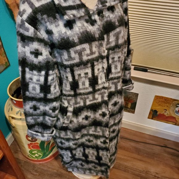 Vintage | Jackets & Coats | Vintage Aztec Alpaca Wool Coat L | Poshmark